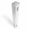 White Vinyl Privacy Fence - Corner Post
